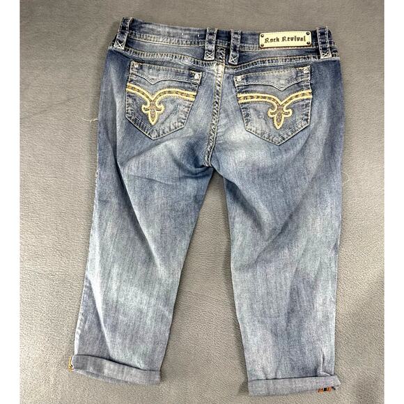 Rock Revival | Jeans | Rock Revival Jeans Destroyed Vivian Leather ...